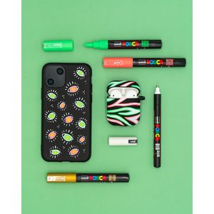 Paintmarker Uni POSCA Sticker Graffiti assorti metalen koffer à 20st